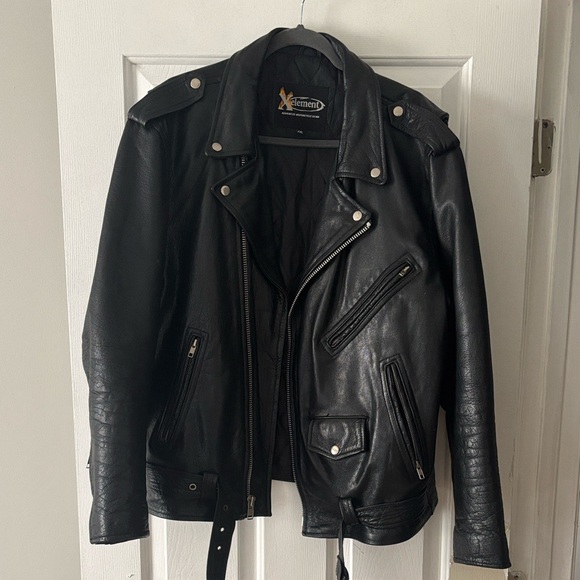 Xelement | Jackets & Coats | Mens Xelement Genuine Leather Black ...